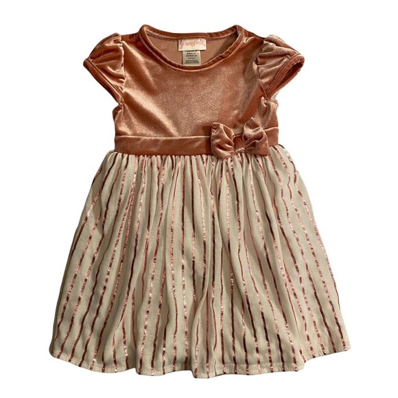 Youngland | Dresses | Youngland Toddler 3t Velvet Like Dress Girls Pink ...